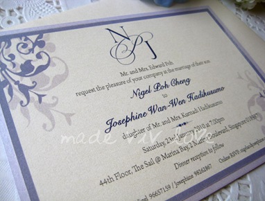 Made Viv Love: ROM Invitation Cards